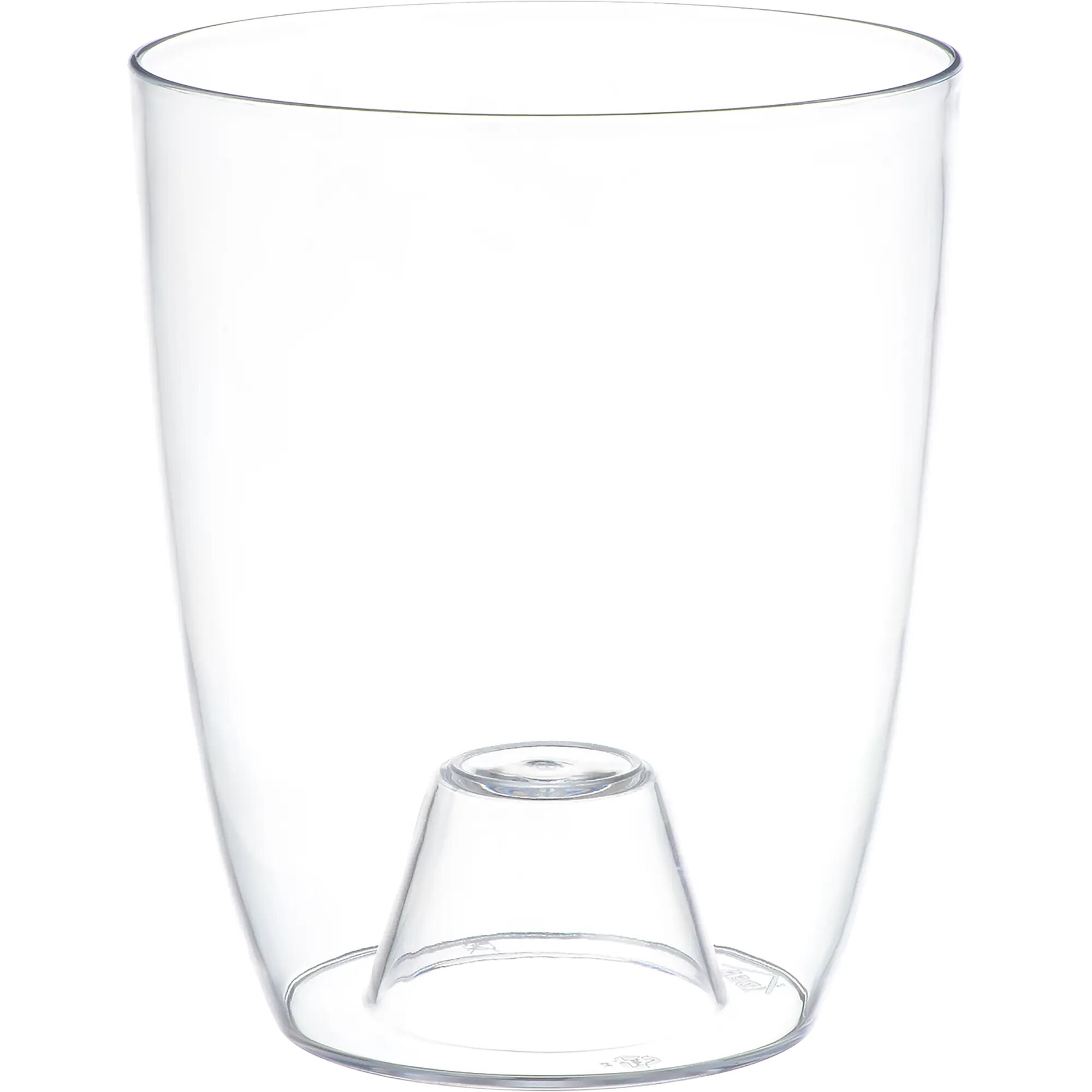 Idea Орхидея Кашпо для орхидей прозрачное ø16 h15 см, пластик, v2.4 л, легкое