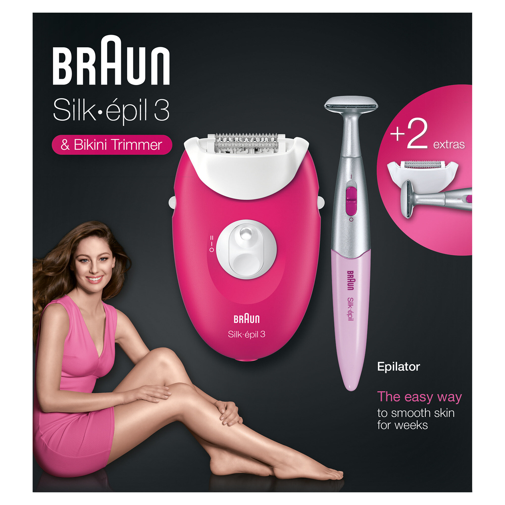 Braun эпилятор женский Silk-epil 3 - 3420 + стайлер для бикини 0