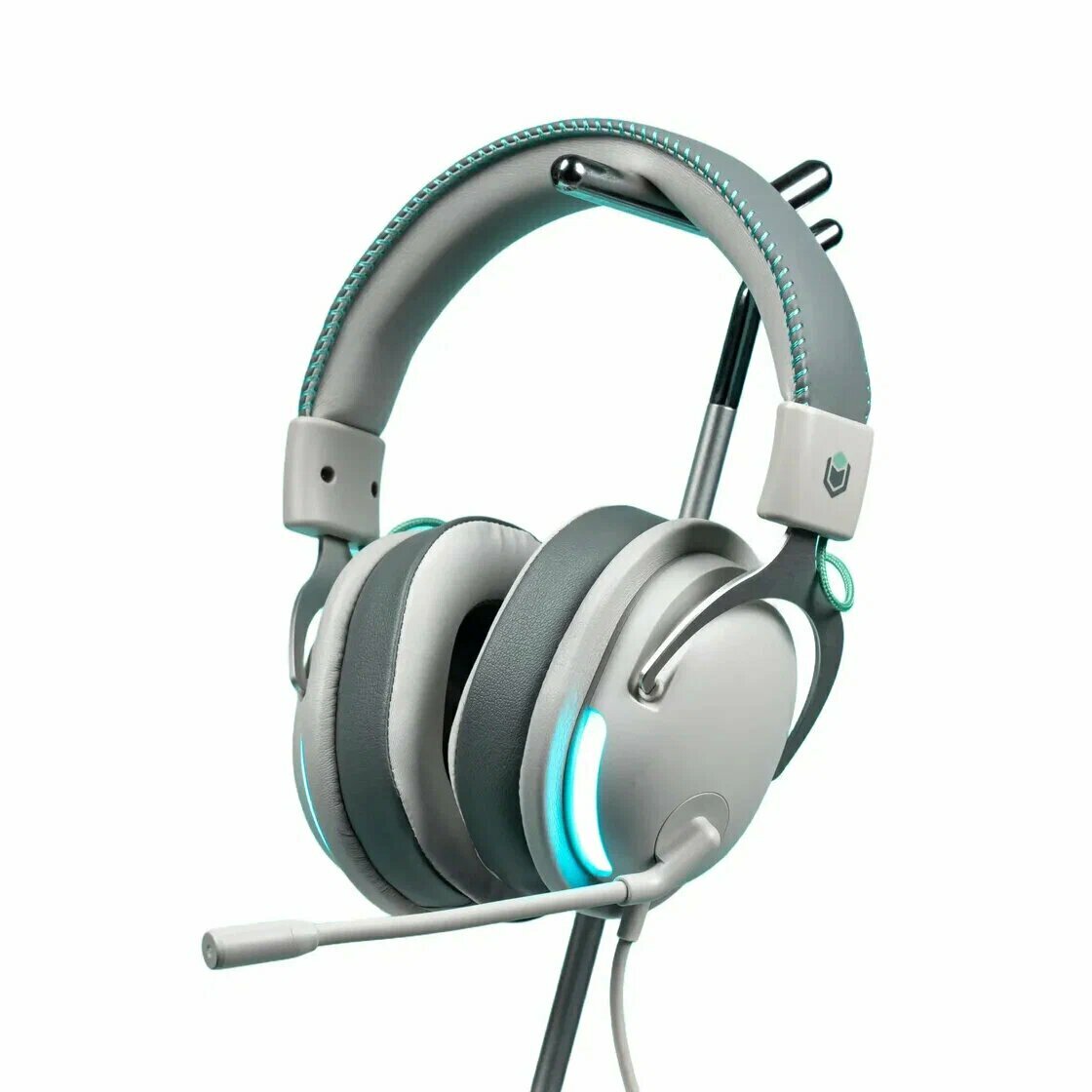 IO by Red Square Наушники проводные с микрофоном Harmony, 3.5 мм, USB, светло-серый, белый