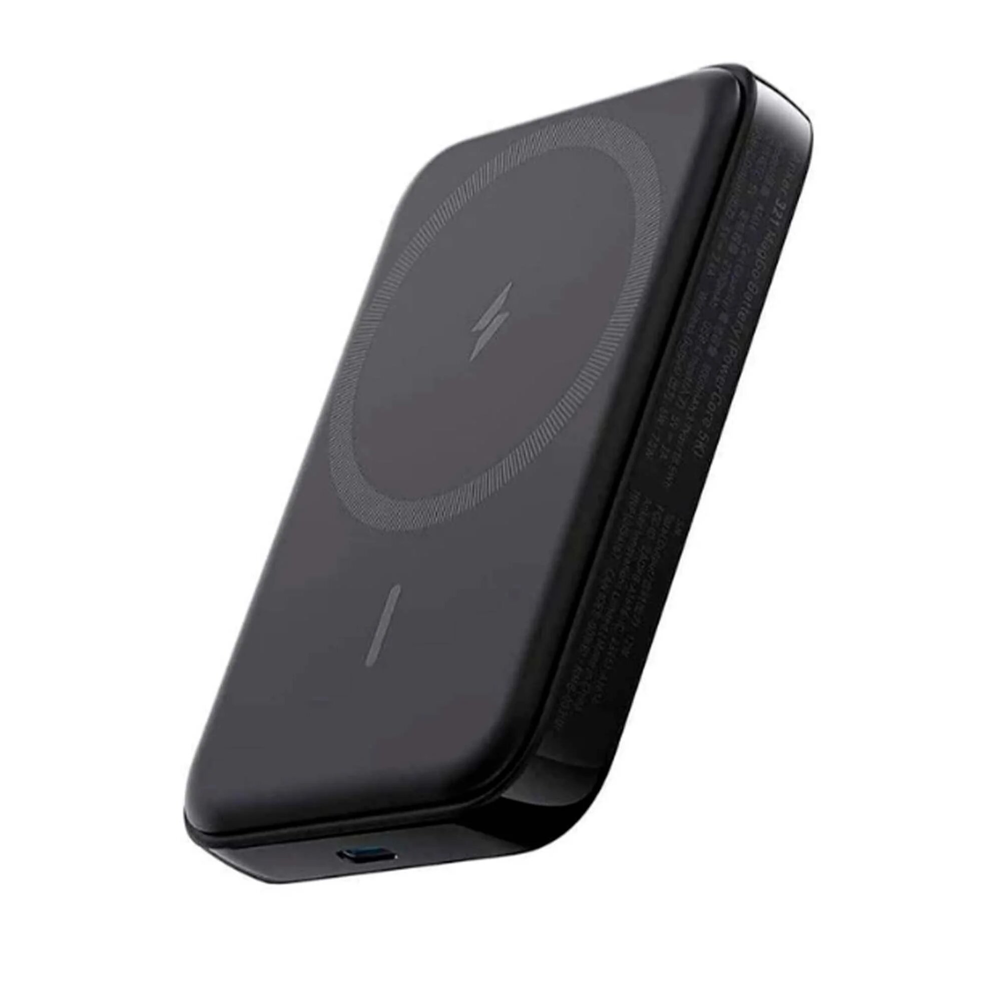 Аккумулятор Anker PowerCore 5K, MagGo, черный, 5000 мА, беспроводная зарядка, LED-индикатор — фото 1