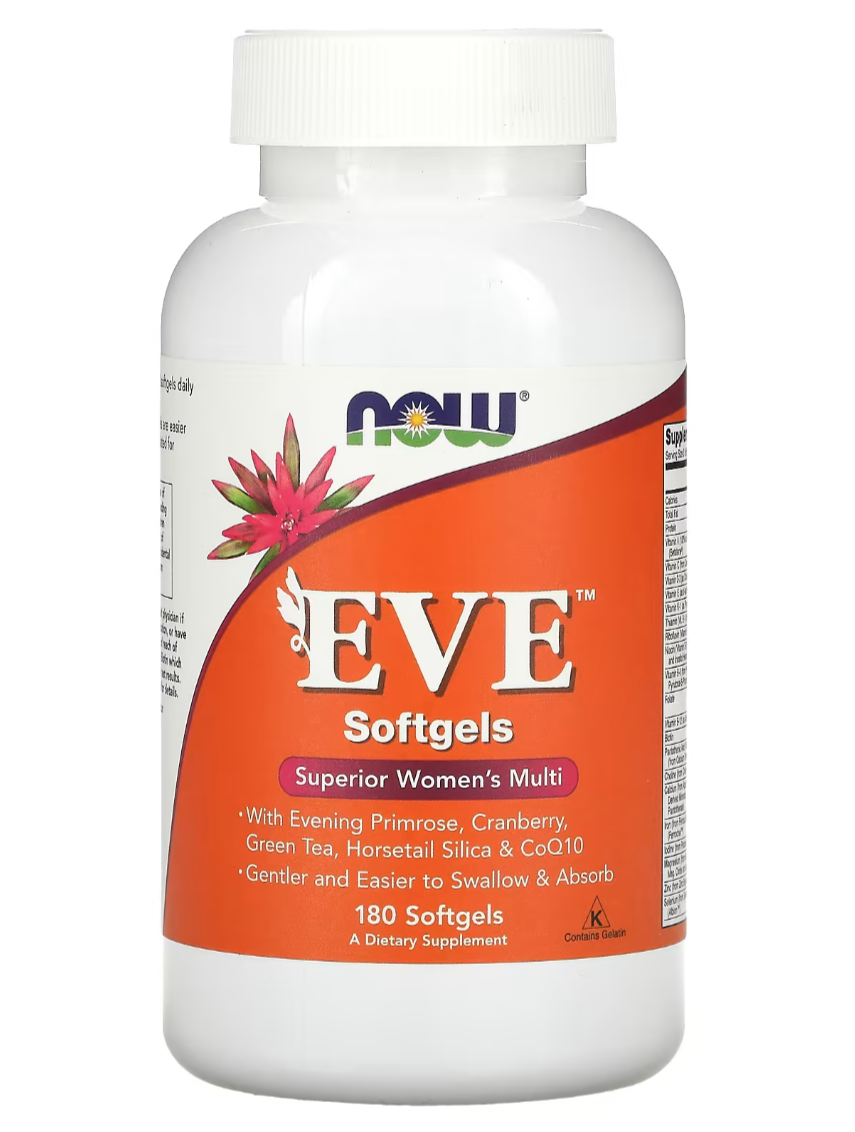 NOW Foods, EVE, превосходные мультивитамины для женщин, 180 капсул