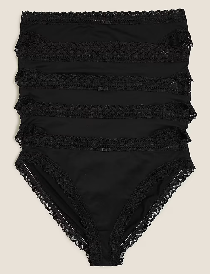 Трусы Microfibre & Lace High Leg Knickers, комплект