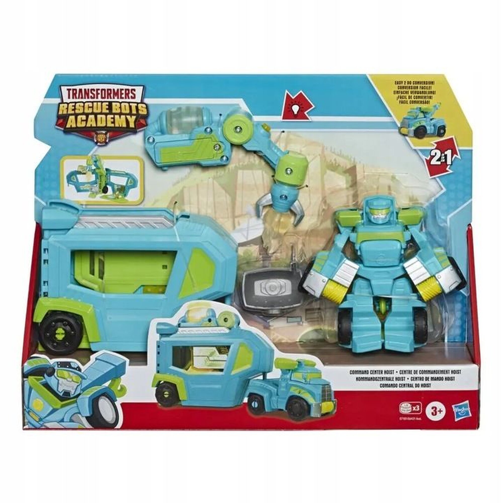Фигурка Hasbro "Трансформеры", E7181, с прицепом, световые эффекты, 12см