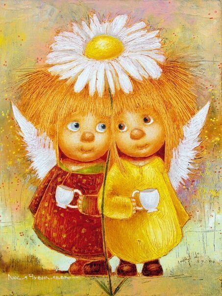 Алмазная живопись "Ангел-хранитель семьи: Люция Чувелева", 5D, круглая, 40x50 см. Производитель: Brose Art.