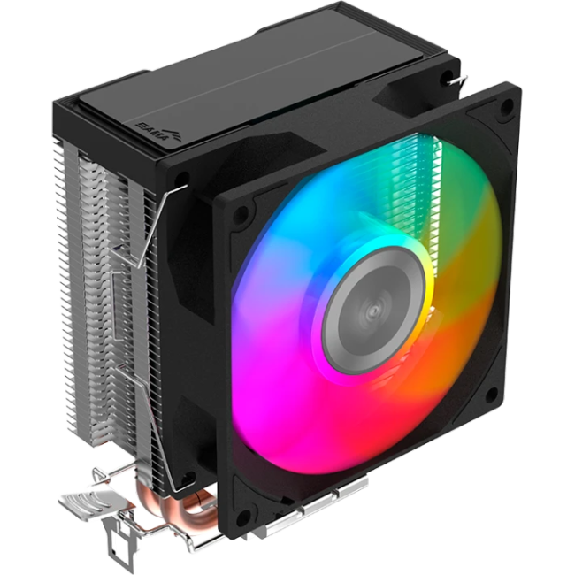 X20-XXWNYXOX-G SAMA Кулер для процессора/ CPU Cooler SAMA X20 (110W, 4-pin PWM, 123mm, 2x6mm, RGB, 1x92mm, 54.6CFM, 31