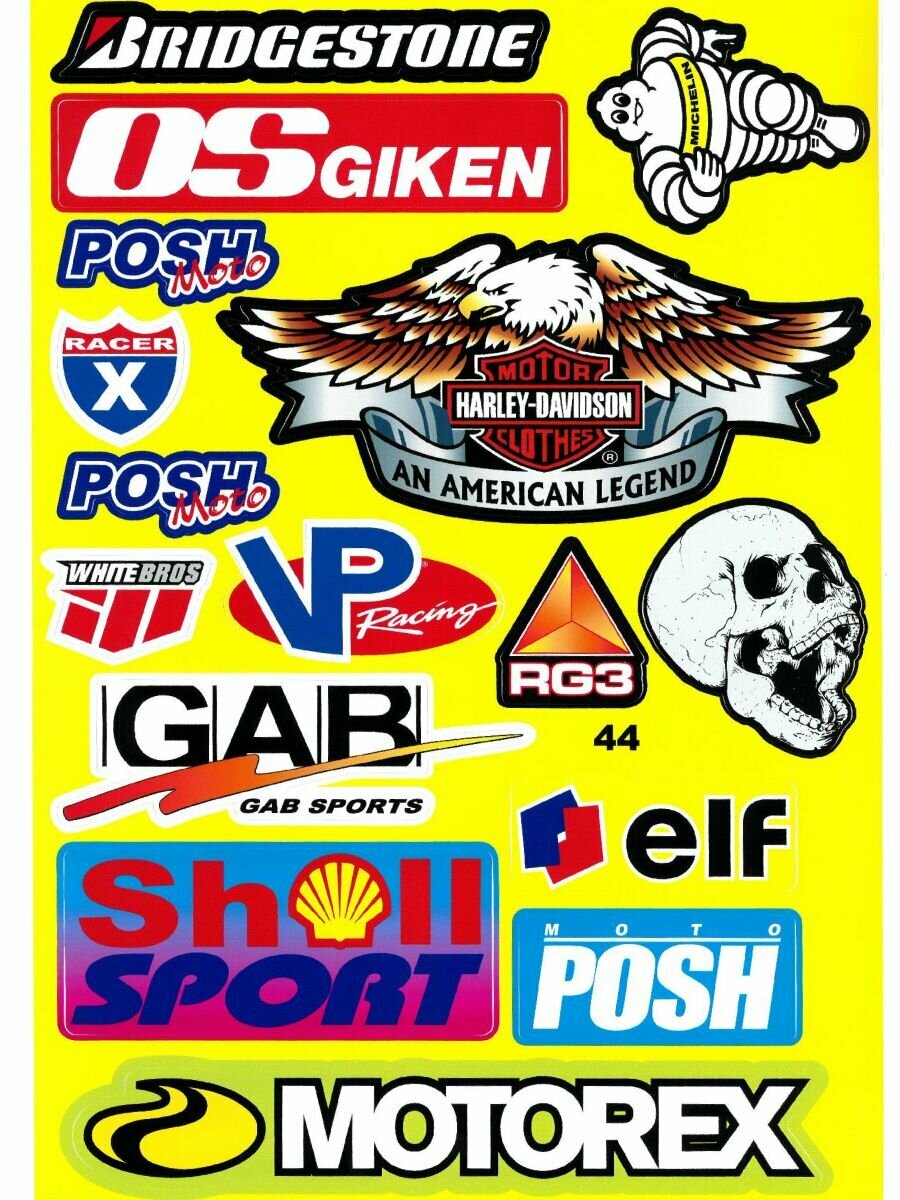 Наклейки на мотоцикл, автомобиль, питбайк стикеры для эндуро