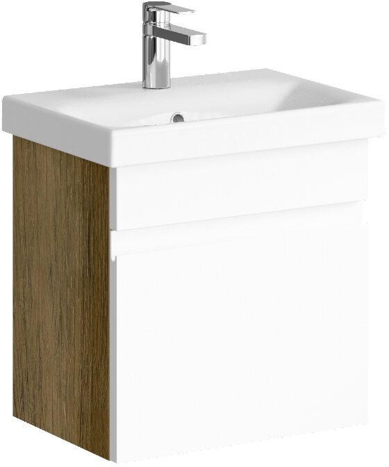 Тумба с раковиной Aqwella Smart 49.5 дуб балтийский