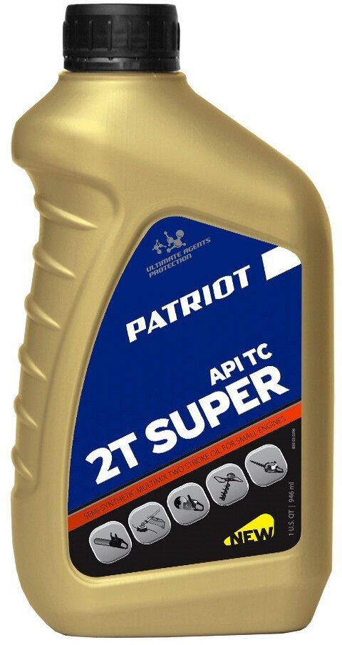 Масло для 2-тактных двигателей Patriot Power Active 2T полусинтетическое 0,946 л (850030596)