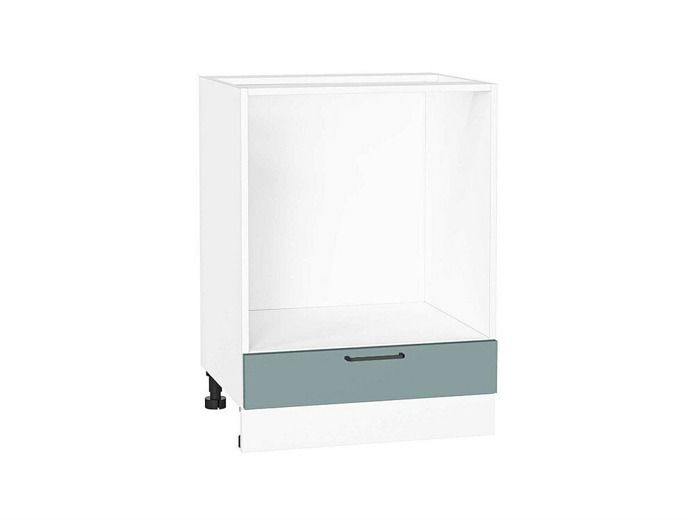 VVT Шкаф нижний под духовку Флэт Белый, Grey-green In 2S, 600 В*Ш*Г 816*600*476, фасад ЛДСП Grey-green In 2S, корпус Белый Grey-green In 2S