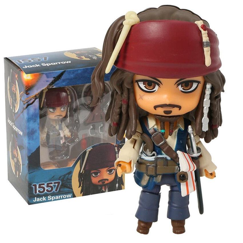 Фигурка Пираты Карибского моря Джек Воробей / Pirates of the Caribbean Jack Sparrow 1557 (10см)
