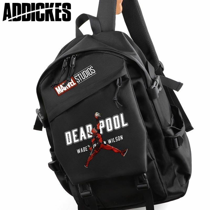 45 x 32 x 13 cm, Черная, Рюкзак, Дэдпул, Deadpool