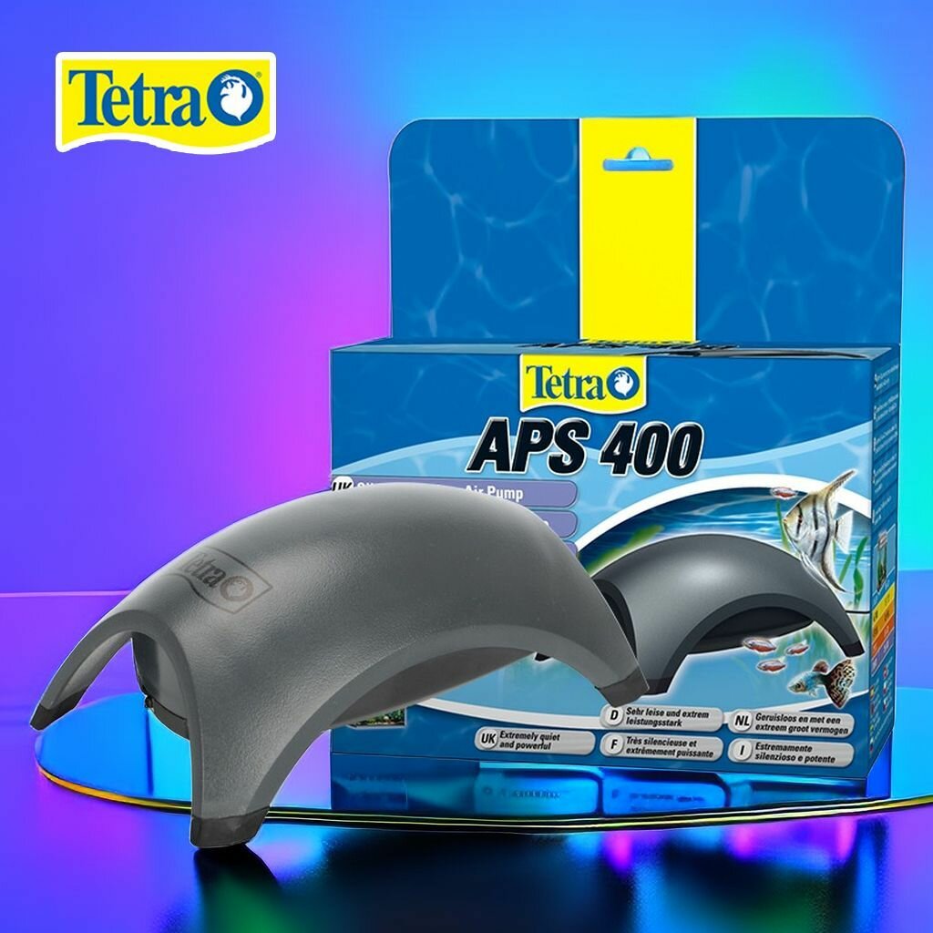Компрессор для аквариума Tetra APS 400 л, один выход, черное