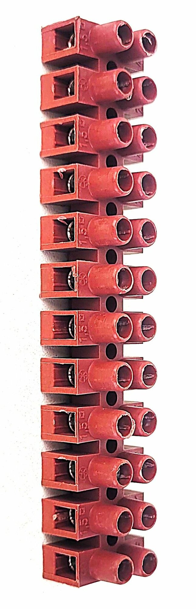 Блок клеммный (Korner Италия) 12 пар, 2,5-6мм2 коричневый 24А, OK-431-12-PLP.