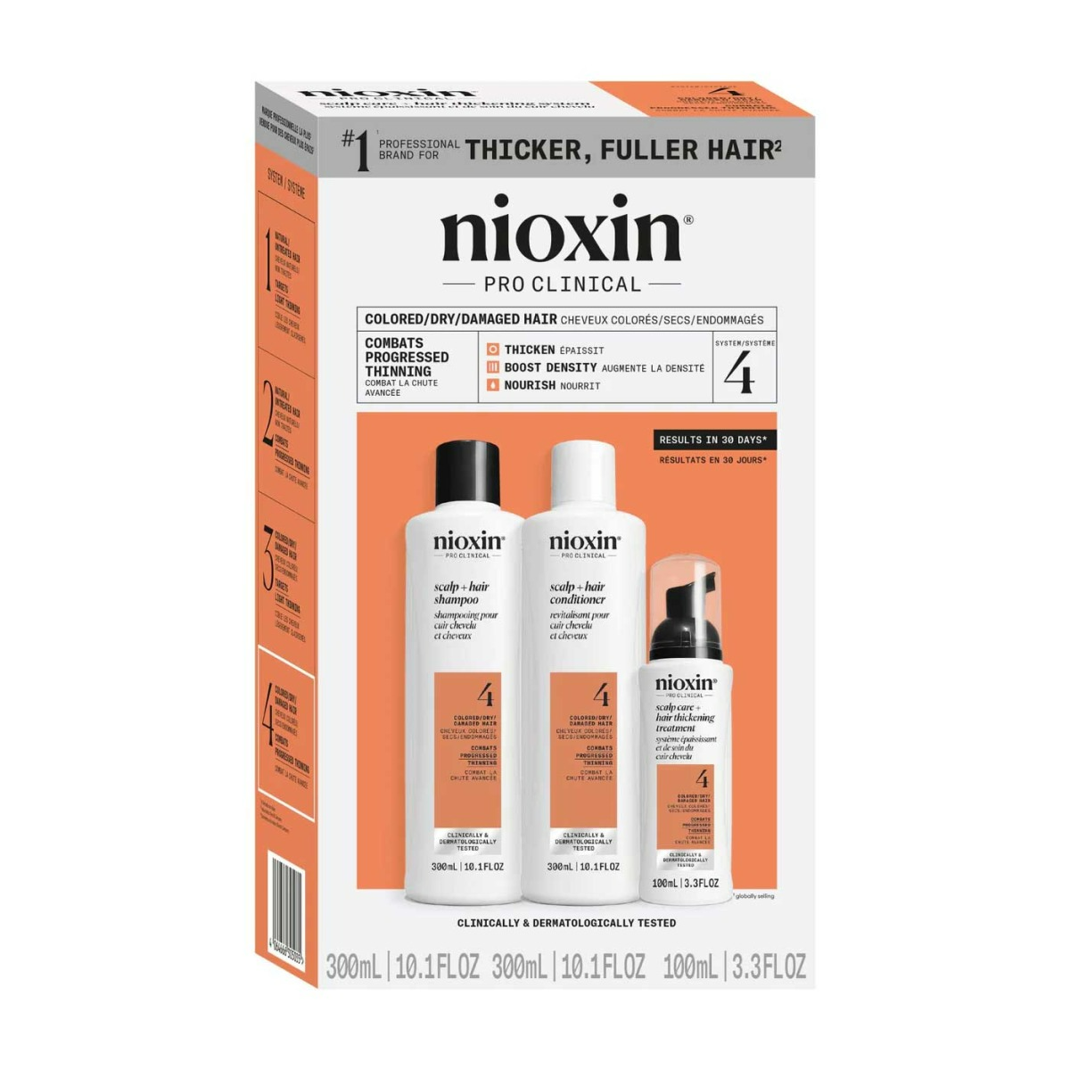NIOXIN System 4 - Набор (Система 4) Набор XXL (300 мл +300 мл + 100 мл)