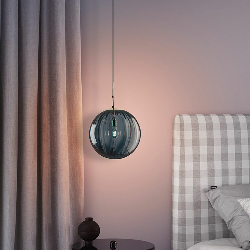 Стеклянная люстра, круглый шар, E14