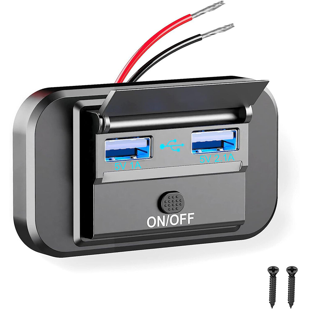 12 В 24 В DIY автомобильная USB-розетка зарядное устройство розетка панель адаптера питания для лодки грузовика кемпера каравана автобуса автомобиля электроприборы