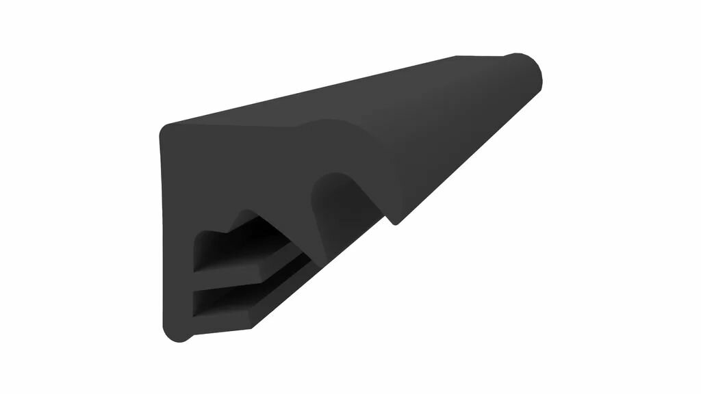 Уплотнитель для деревянных евроокон Deventer на наплав створки, ширина паза 3 мм, ТЭП, черный RAL 9004, 200 м