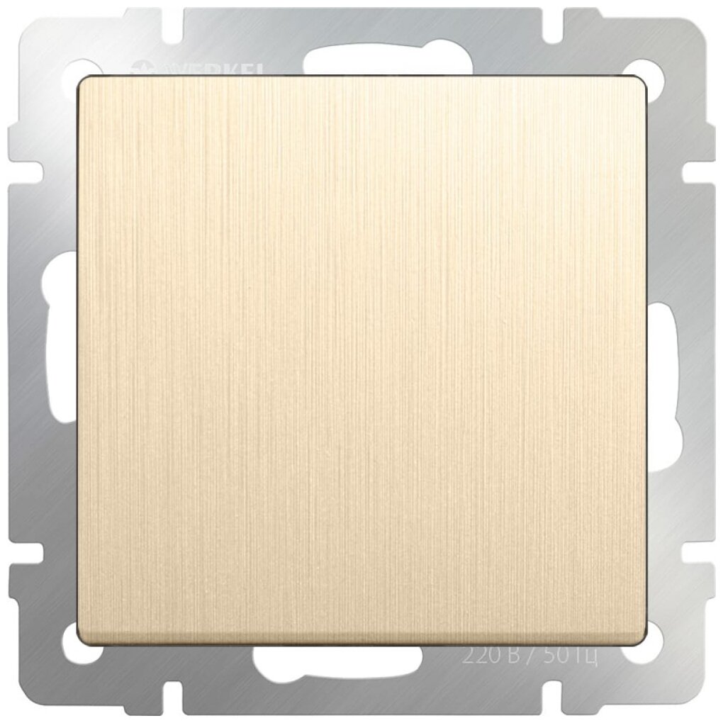 Выключатель Werkel W1110010, 10 А, шампань рифленый