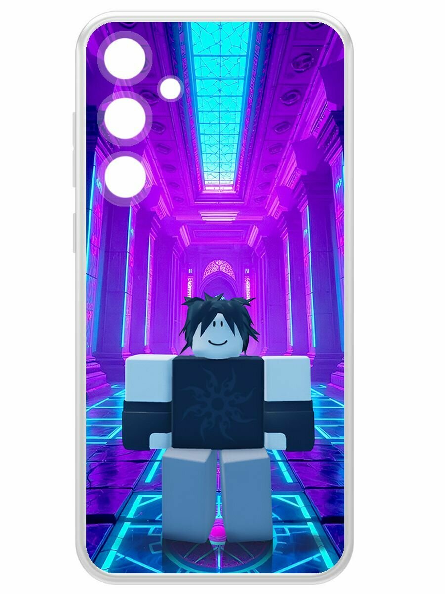 Чехол-накладка Krutoff Clear Case Roblox-Форсакен Ту Тайм (Forsaken Two Time) для Samsung Galaxy A55 5G (A556)