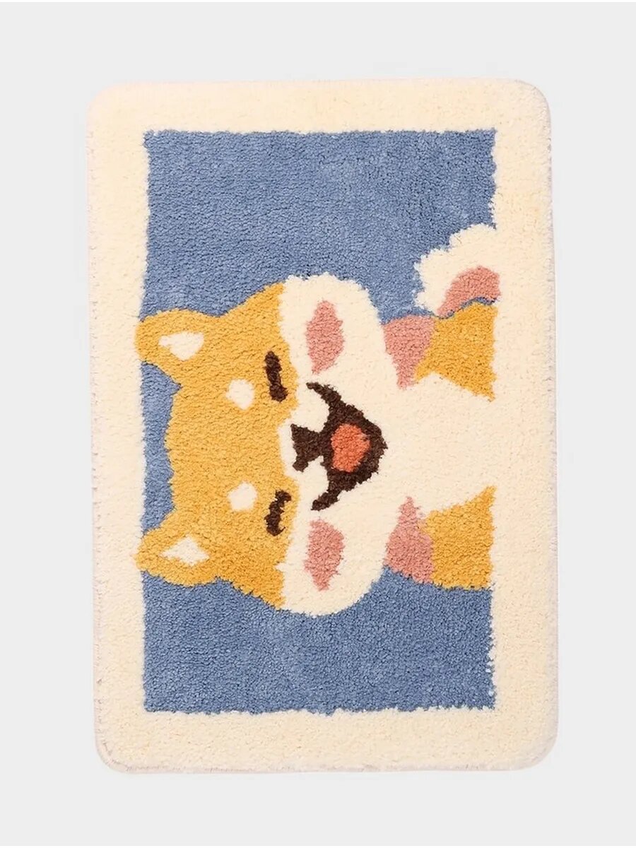 Мягкий коврик с изображением милой собаки