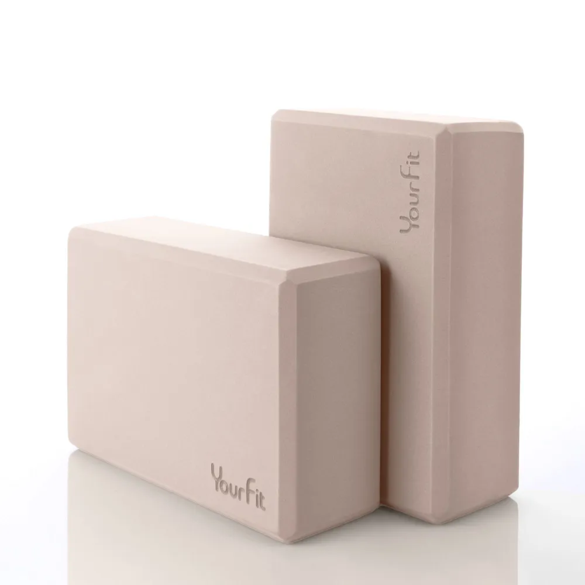 Блок для йоги Yourfit, бежевый