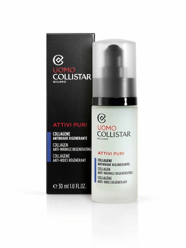 COLLISTAR Флюид для лица для мужчин Uomo Attivi Puri Collagen Anti-Wrinkle Regenerating