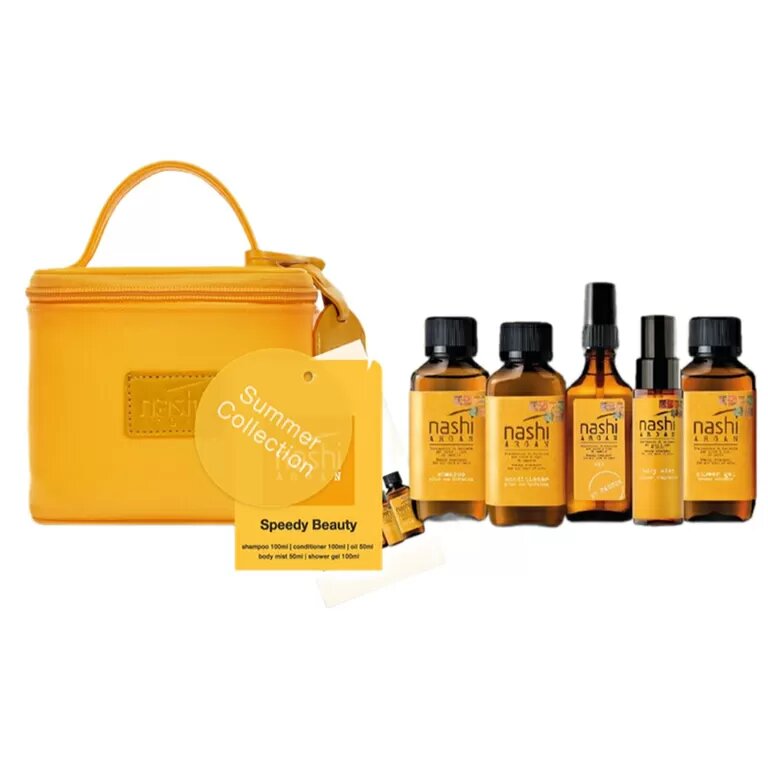 Nashi Argan SUN SPEEDY BEAUTY 2025 Набор в косметичке SUN SPEEDY BEAUTY 2025