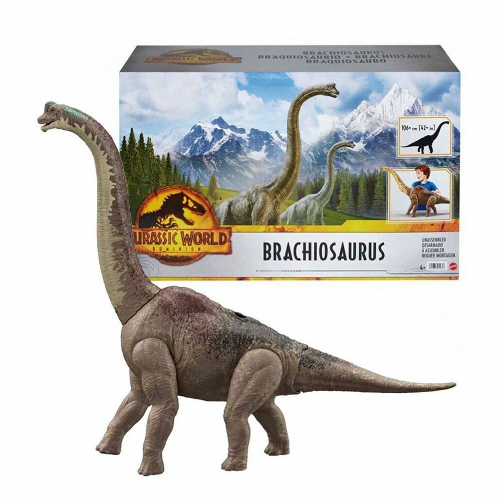 Jurassic World Brachiosaurus HFK04 Mattel, брахиозавра длиной 32 дюйма с подвижными суставами, подарок для детей и коллекционеров