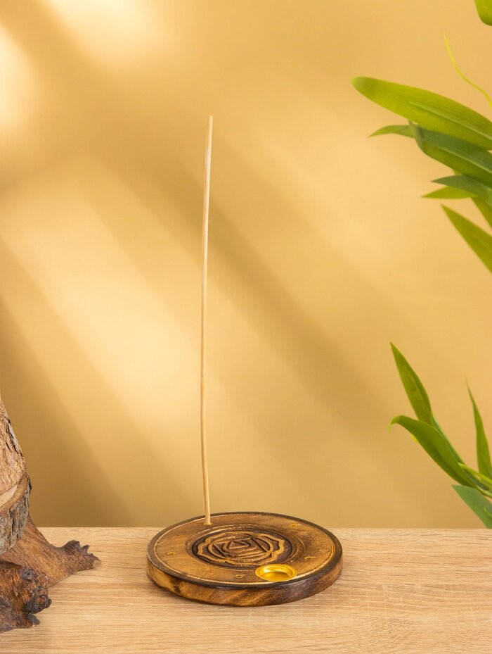 Подставка под благовония «Чакра», 10 см, дерево