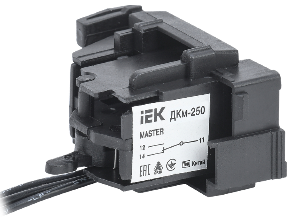 Дополнительный контакт IEK / ИЕК Master ДКм-250 (ДКм-35), 1НО 1НЗ, 1А / электрика
