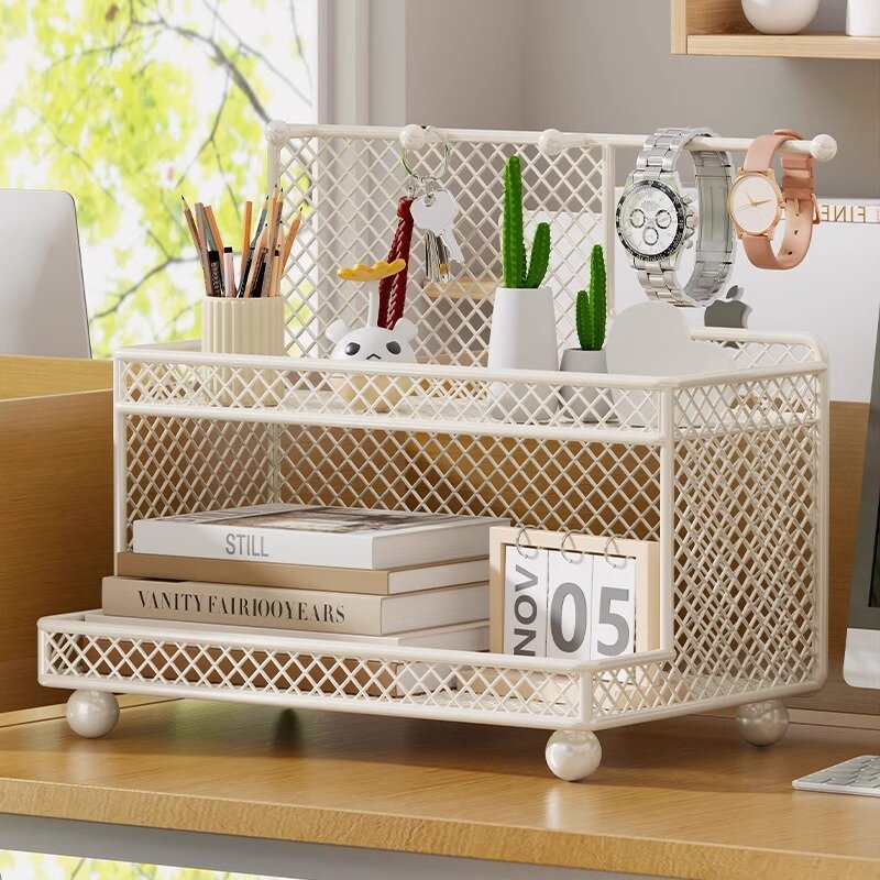 Стеллаж "Чудо-Инструмент", металлический, розовый, для рабочего стола