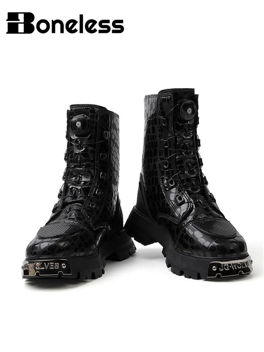 Женские высокие мотоциклетные ботинки BONELESS