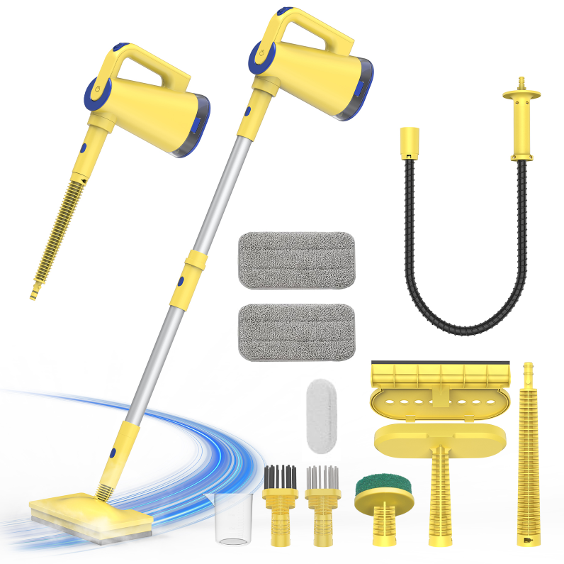 PSQJ310, Паровая швабра (съемная насадка-щетка) Для мытья посуды и пылесоса Степень улавливания загрязняющих веществ 99,92%, Ручной пылесос 2в1 мощностью 1500 Вт / 16000 па, работает 45 минут, Бытовая машина для уборки под высоким давлением, сушка горячим