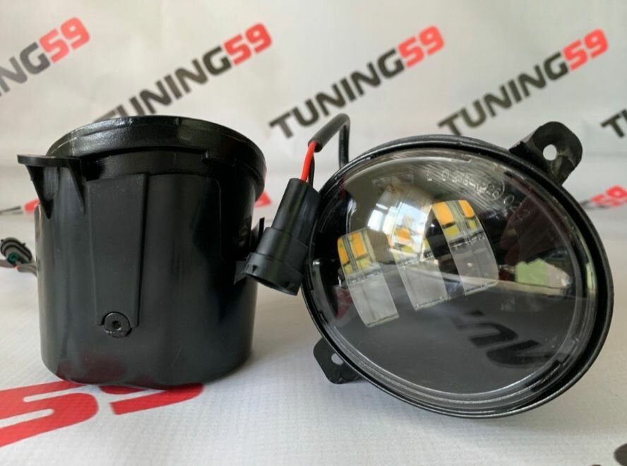 Sal Man LED ПТФ 50W 3/6K желто / белый свет для Lada Granta Largus Kalina