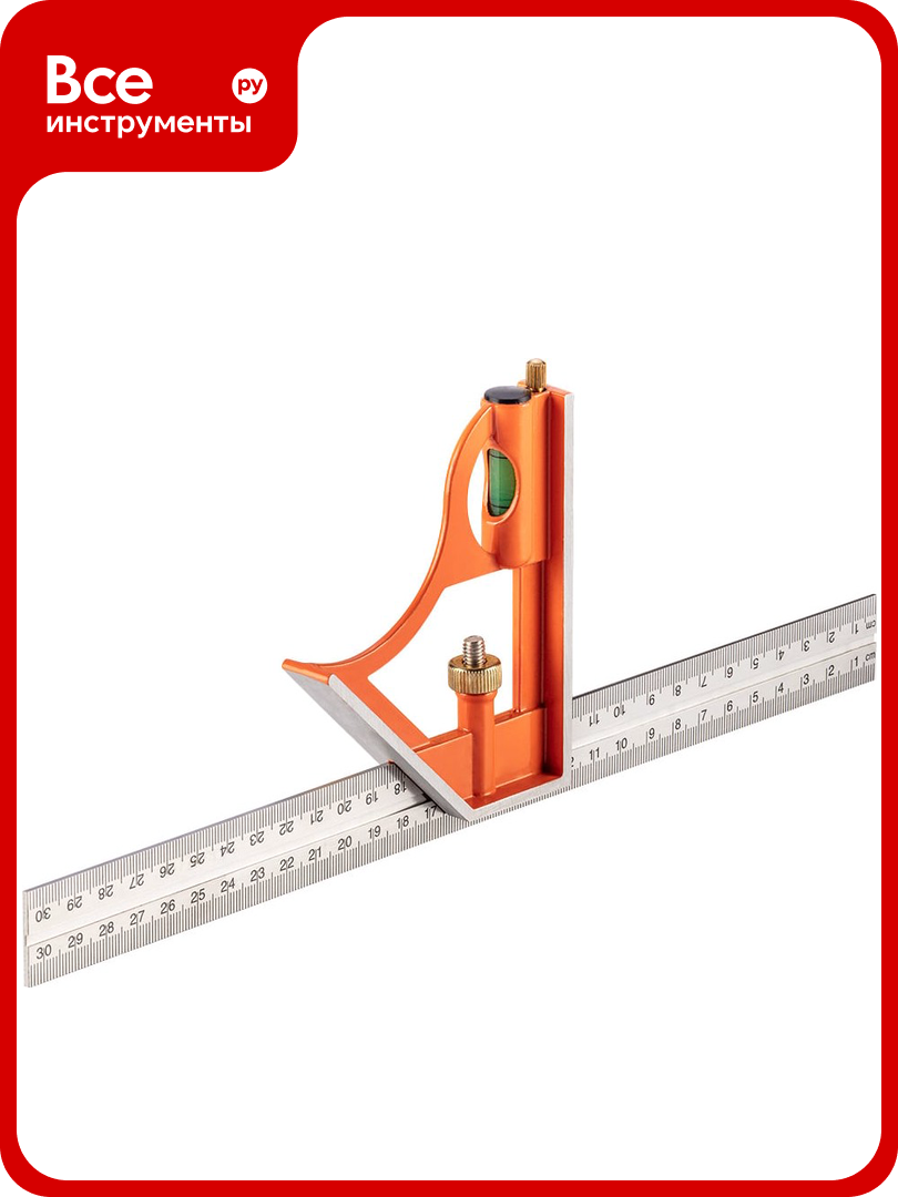 Многофункциональная линейка с уровнем NEO Tools 30 см, нержавеющая сталь 72-125, нержавеющей стали