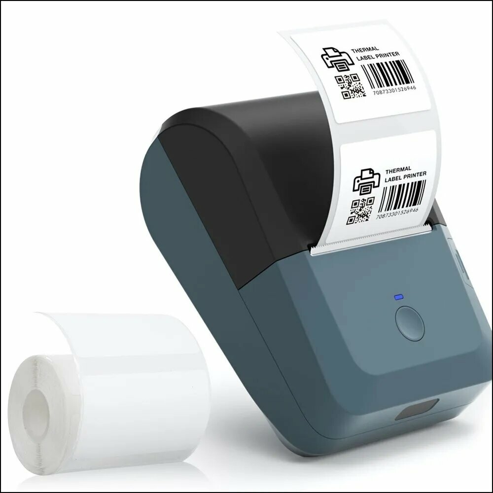 Термопринтер для наклеек и этикеток Luck Jingle Y50, 58 x 85 x 120 мм, перезаряжаемый, 2000 мА/ч