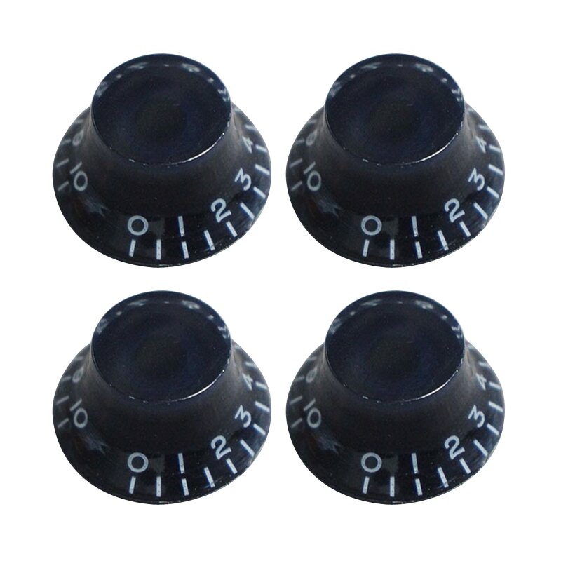 4Pcs Top Hat Knobs Speed Volume Tone Control Knobs Electric Guitar Radios Parts
