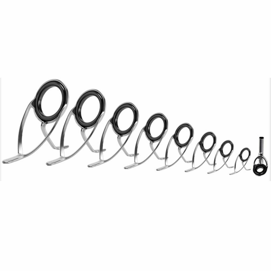 Набор для ремонта удочек 9 шт. с кольцами из нержавеющей стали и керамики