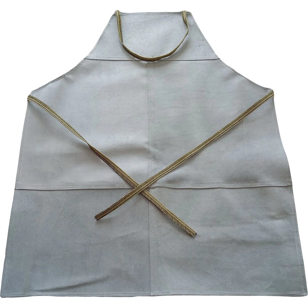 Фаер резист Фартук спилковый ТУ, цвет натуральный (белый) БП-00000810