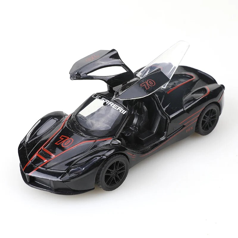 Металлическая модель Ferrari LaFerrari Black 1:36, черная
