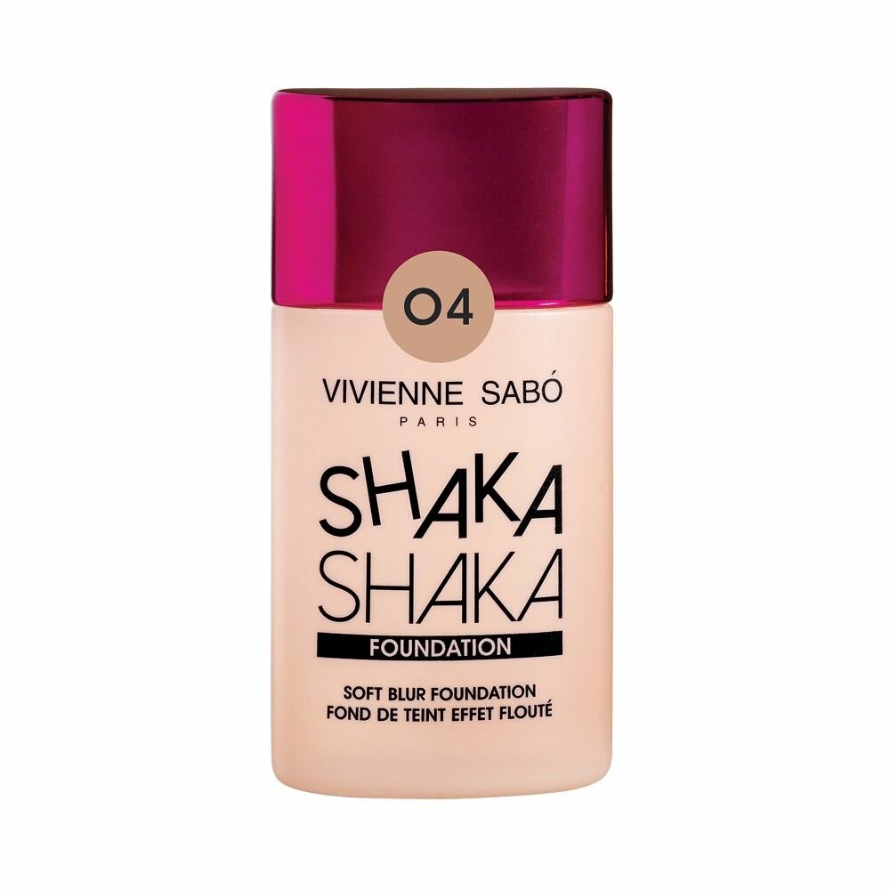 Тональный крем-флюид для лица с натуральным блюр эффектом Vivienne Sabo Shaka Shaka, Тон 04, 25 мл