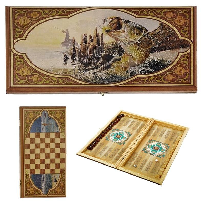 Подарочные нарды и шашки Богатый улов