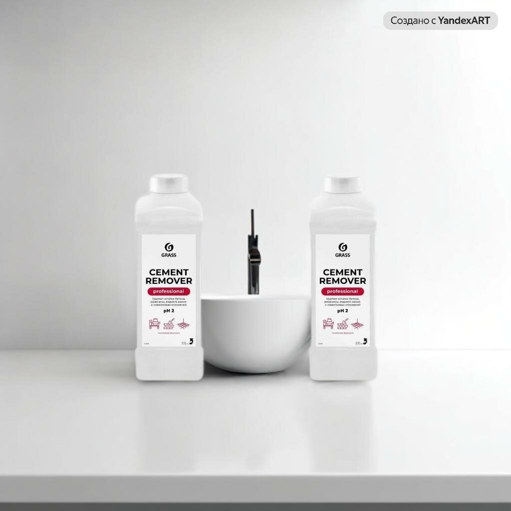 Средство для очистки после ремонта Grass Cement Remover, 1000 мл, 2 шт