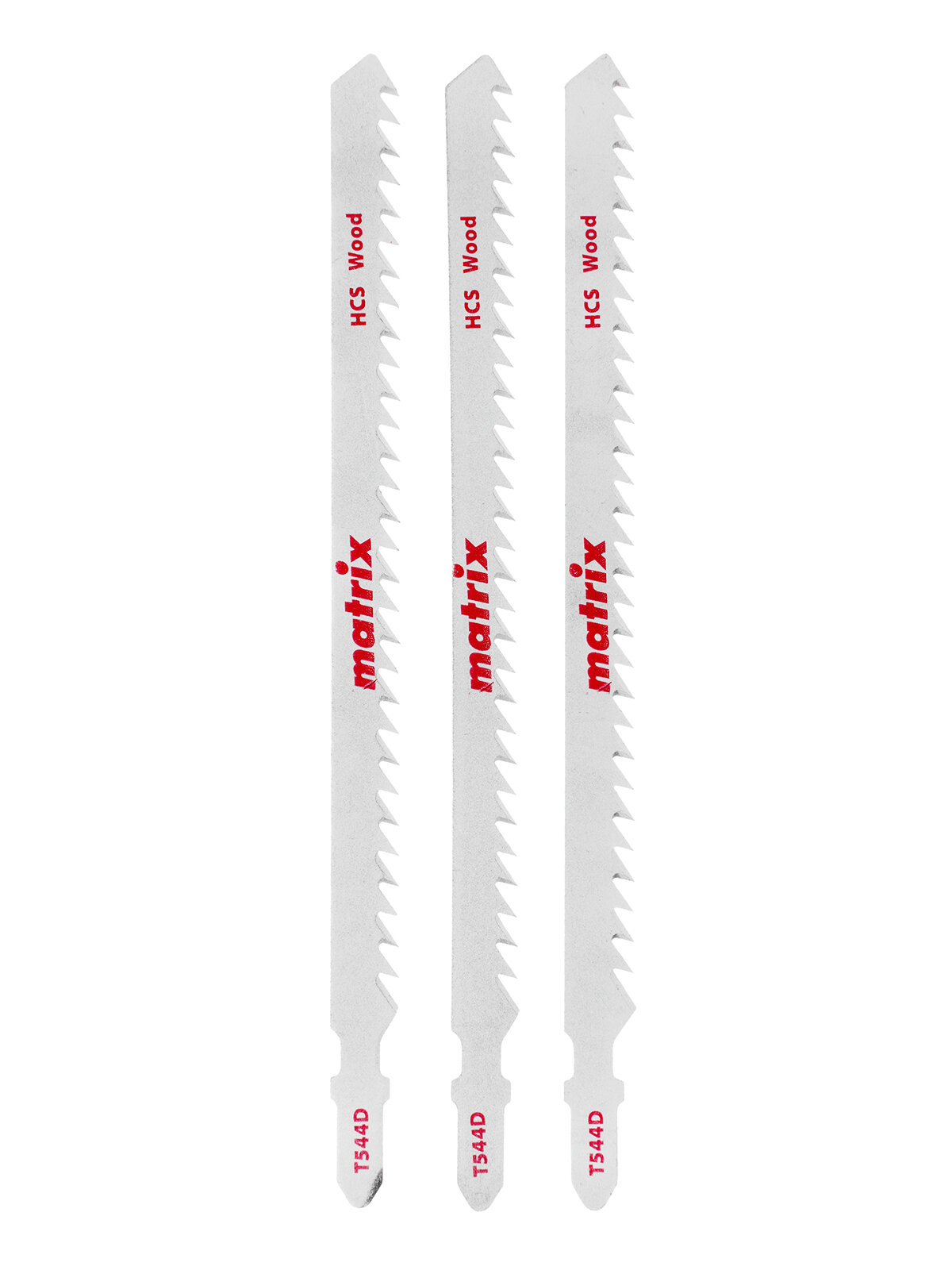 Полотна для электролобзика  по дереву Matrix 3 штT544D, 125 x 4 мм, HCS 78222