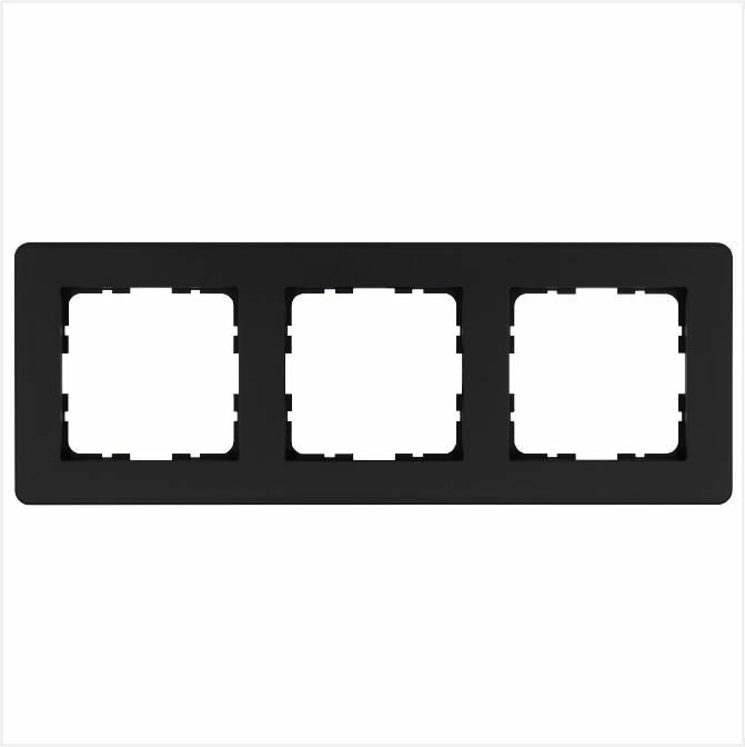 Рамка 3-м G-Flex черн. матов. soft touch Jasmart G1103PB