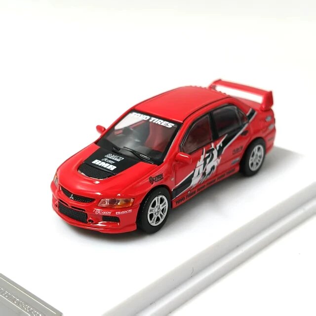 LMLF 1/64 JDM Lancer Evolution EVO IX Alloy Racing Car Литые игрушечные машинки Модель автомобиля Миниатюрная масштабная модель автомобиля для детей