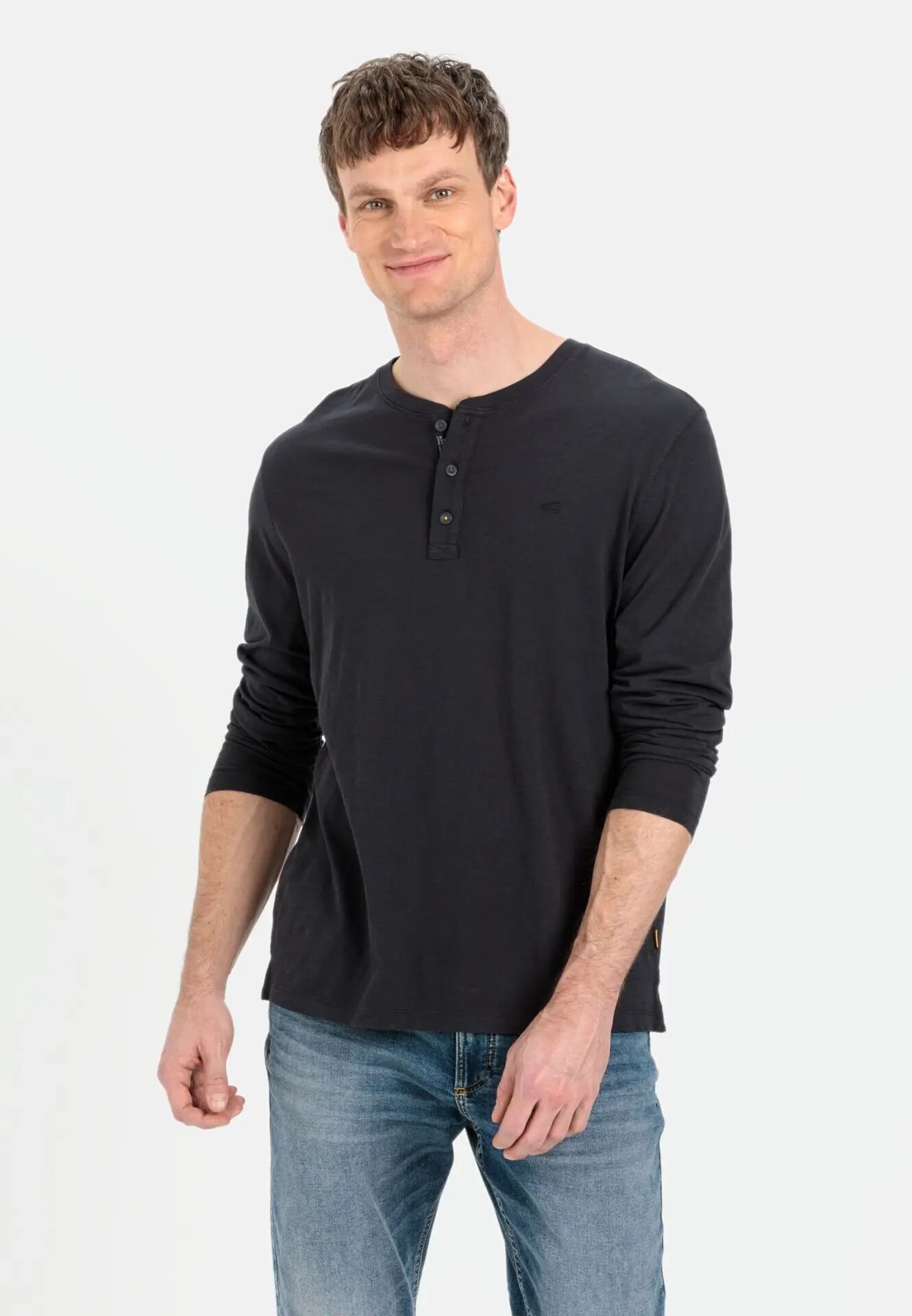 Джемпер Henley, longsleeve 409371-9T85 (муж. Футболка Хэнл