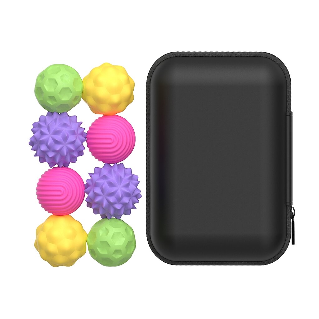 4/8 шт. магнитных текстурированных шариков-игрушек с силиконовой оболочкой для взрослых и детей, игрушка для снятия стресса и сенсорной релаксации рук