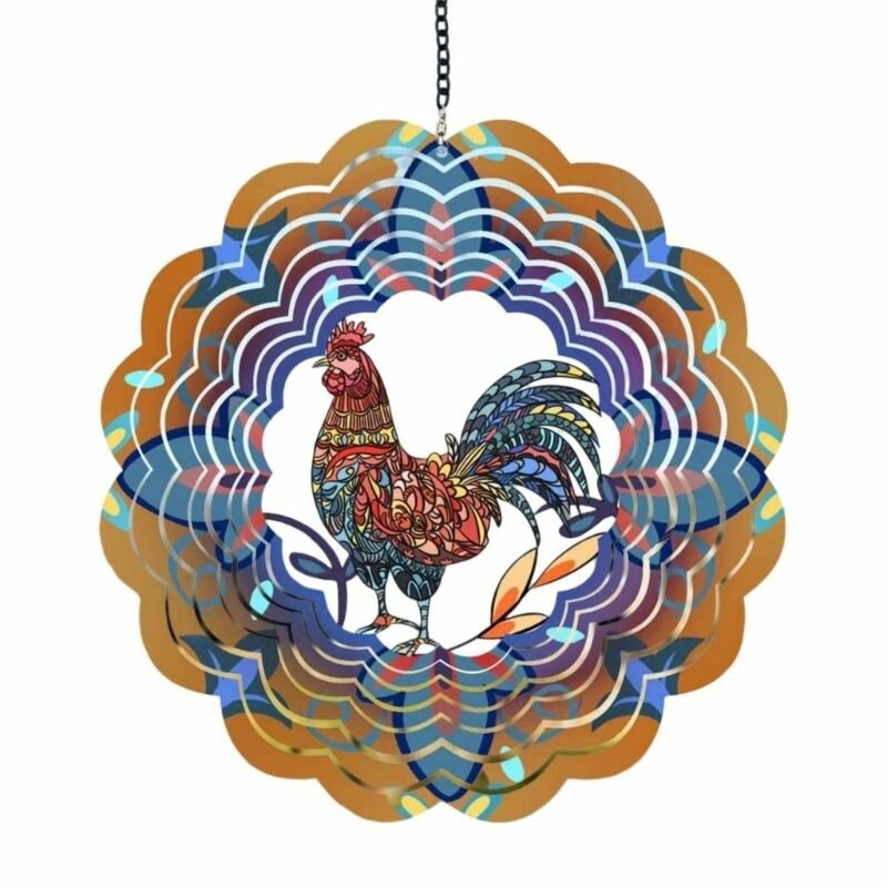 Причудливая металлическая ветряная вертушка с динамичным дизайном для праздничного украшения веранды, спальни, гостиной и оконного декора