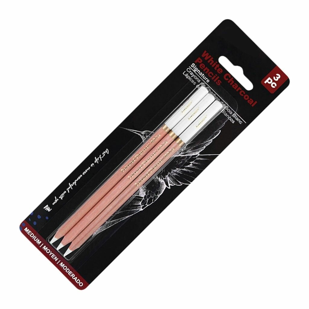 Белые карандаши для рисования и скицирования